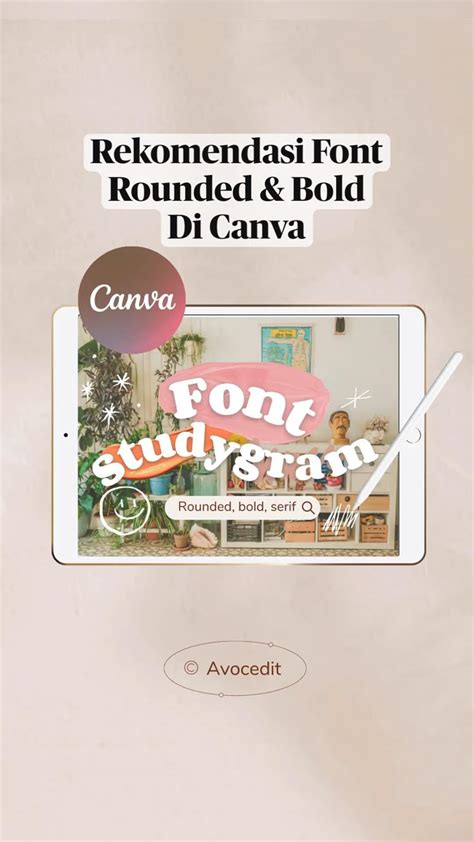 Rekomendasi Font Rounded Bold Di Canva Canva Free Pro Jenis Huruf Tulisan Belajar