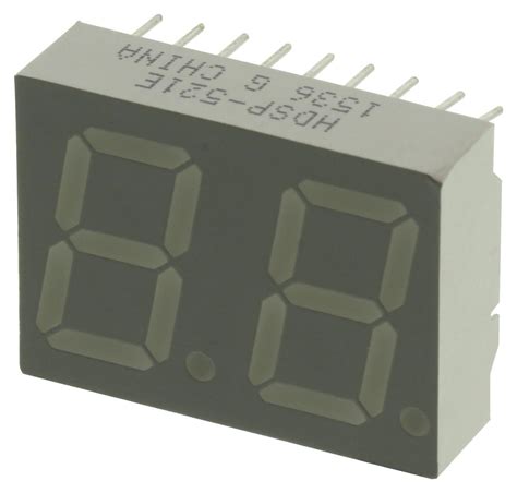 hdsp 521e broadcom 7 segment led display red 20 ma element14 korea
