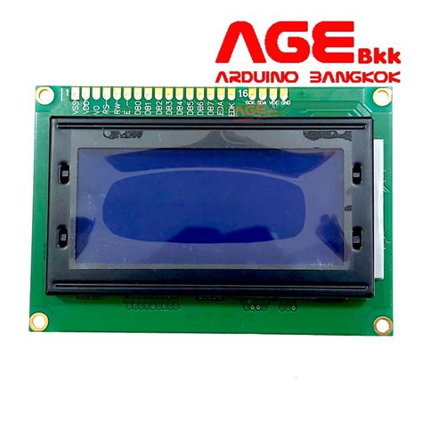 Lcd 1604 Module จอแสดงผล Lcd 16x4 ขนาด 16 ตัวอักษร 4 บรรทัด สีน้ำเงิน 5v Shopee Thailand