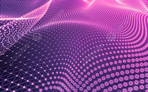 Techy Abstract Background With Connecting Shapes And Data Visualization