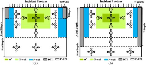 2d Cross Section View Of Ppd Pixels Crosstalk Region A Dti Depth Is Download Scientific