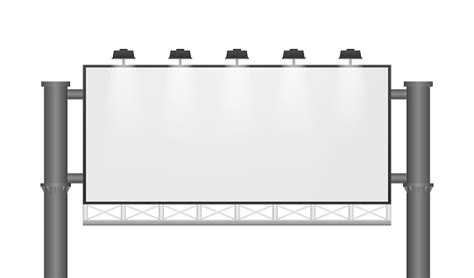 가벼운 배경에 빌보드 빈 흰색 벡터 가로 포스터 템플릿입니다 마케팅 디자인을 위한 템플릿입니다 벡터 스톡 일러스트레이션입니다 0명에 대한 스톡 벡터 아트 및 기타 이미지