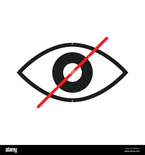 Eye Slash Icon Stock Vector Images Alamy