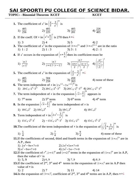 1680005233817 Binomial Theorem Pdf Combinatorics Complex Analysis 1680005233817 Binomial Theorem Pdf Combinatorics Complex Analysis