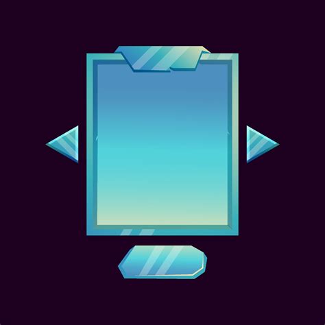 Set Of Fantasy Glossy Game Ui Board Pop Up For Gui Asset Elements Vector Illustration 2223370