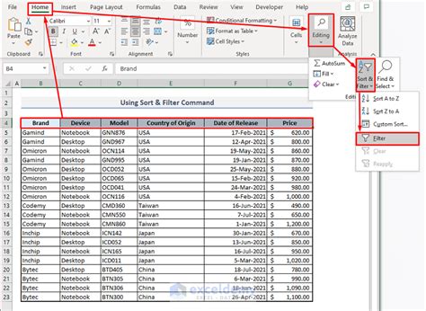 How To Filter Multiple Rows In Excel 11 Suitable Methods Exceldemy
