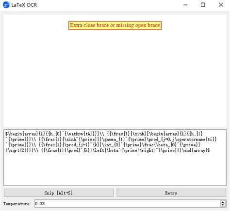 When I Try To Recognize A Series Of Equations I Get An Error · Issue