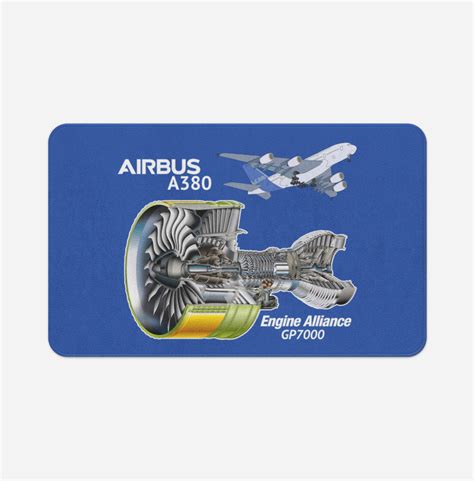Airbus A380 And Gp7000 Engine Designed Bath Mats Aviation Shop