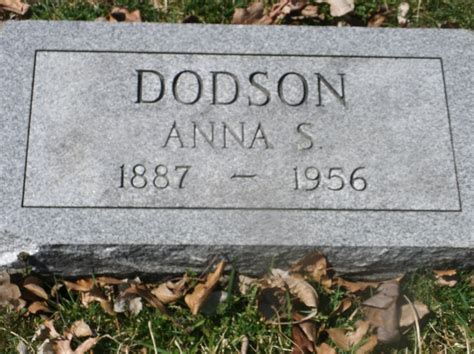 Anna Dodson 1878 1956 Memorial Find A Grave