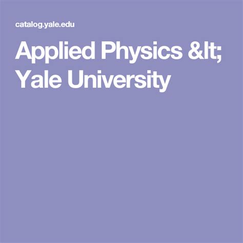 Applied Physics