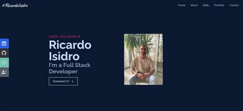 React Tailwindcss Css Portfoliowebsite Ricardo Isidro