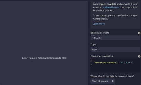 Improve Exception Message For Invalid Kafka Configuration Issue Apache Druid GitHub