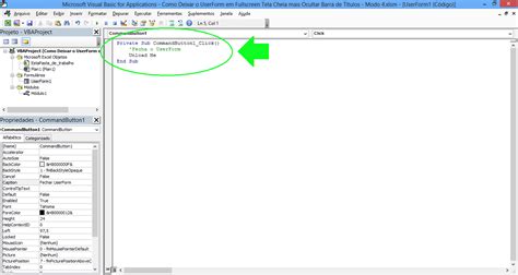 Como Deixar O Userform Em Fullscreen Tela Cheia Mais Ocultar Barra De Título No Excel Vba