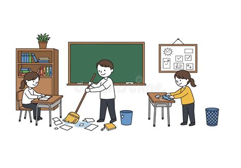 Classroom Cleaning Clipart