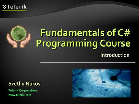 00 Fundamentals Of Csharp Course Introduction Ppt Programming Languages Computing