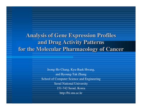 [ppt] Analysis Of Gene Expression Profiles Analysis Of Gene