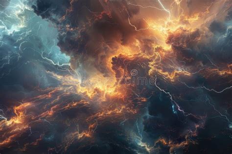 Abstract Lightning Abstract Electrical Background Fractal Lightning