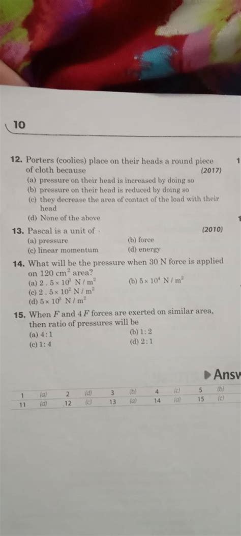 Pascal Is A Unit Of 2010 Filo