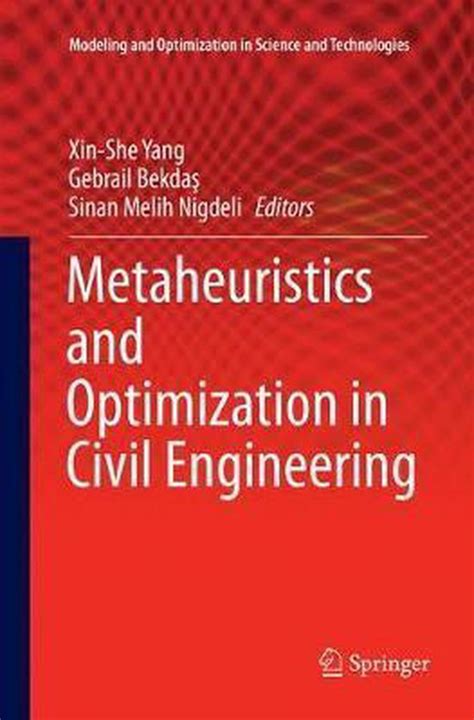 modeling and optimization in science and technologies metaheuristics