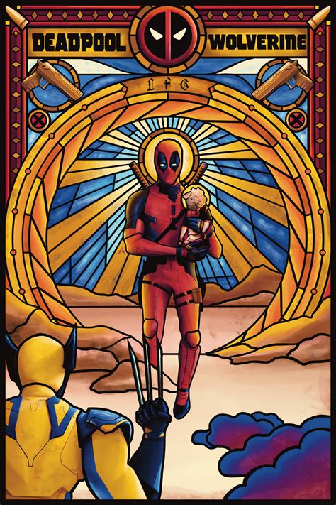 Deadpool And Wolverine Poster By Alan David