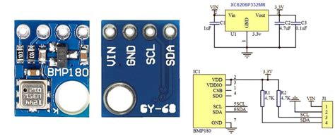 Bmp180 Gy 68 Sensore Di Pressione Barometrica Makerslab Fablab
