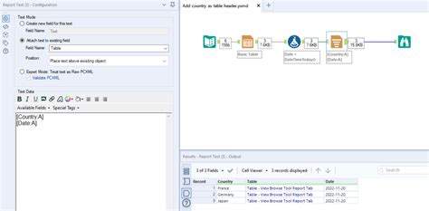 solved best way to get the [country] field to be a report alteryx community