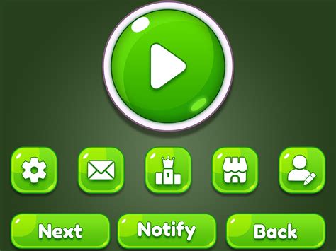 Casual Game Ui Button Game Ui Ux Design By Ali Asghar On Dribbble