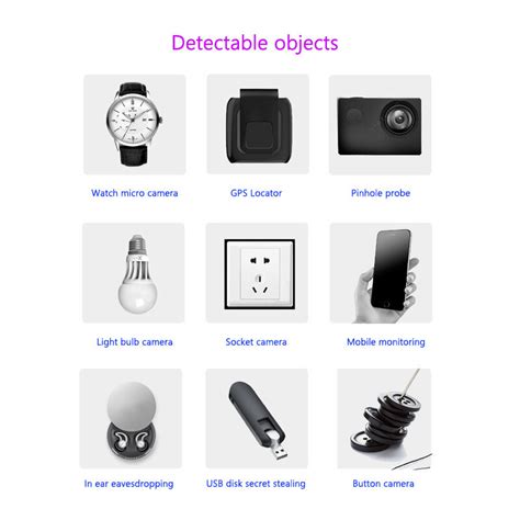 Hk809 디지털 자기 감지 Gps 탐지기 무선 신호 도청 방지 카메라 위치 전자파 탐지기 보안 경보