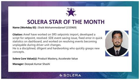 Shaik Mohammed Areef On Linkedin Starofthemonth Recognition Grateful