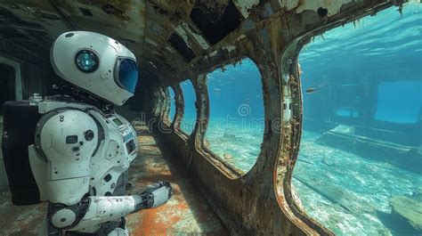 Exploring Ocean Depths With A Robotic Submarine In A Sunken Vessel