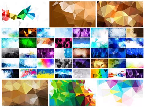 Abstract Red Geometric Triangle Background