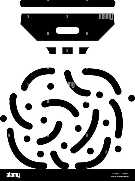 Smoke Detector Glyph Icon Vector Smoke Detector Sign Isolated Contour