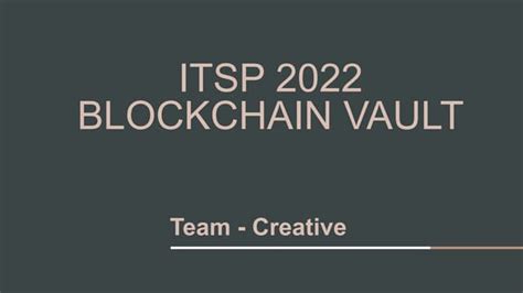 blockchain vault pptx