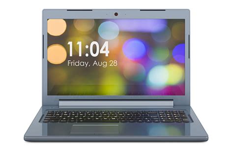 오픈 디스플레이 전면 보기와 현대적인 노트북 흰색 배경에서 격리된 3d 렌더링 0명에 대한 스톡 사진 및 기타 이미지 0명 노트북 디지털 생성 이미지 Istock