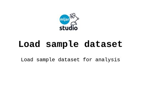 Load Sample Dataset