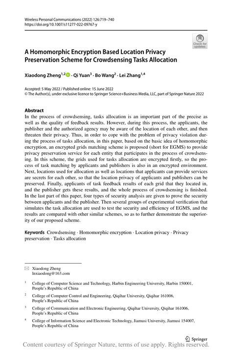 A Homomorphic Encryption Based Location Privacy Preservation Scheme For