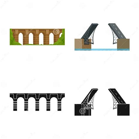 Isolated Object Of Connection And Design Logo Set Of Connection And Side Stock Vector