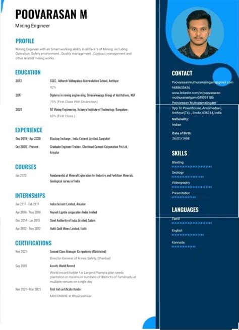 Miningengineer Lookingforopportunities Poovarasan M