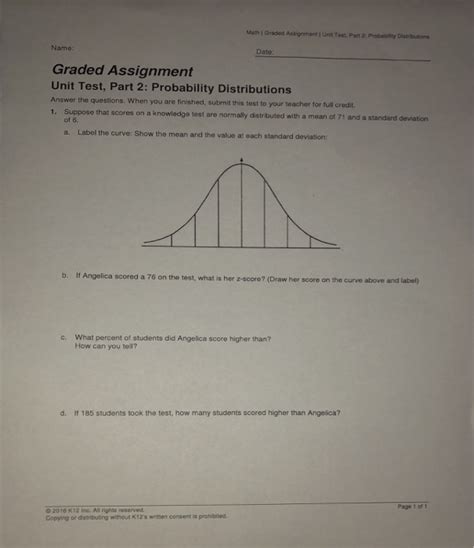 solved math graded assignmont unit test part 2