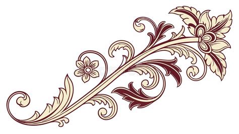 Decorative Floral Corner Ornate Design Element Vector Design Generative Ai Stock Vector