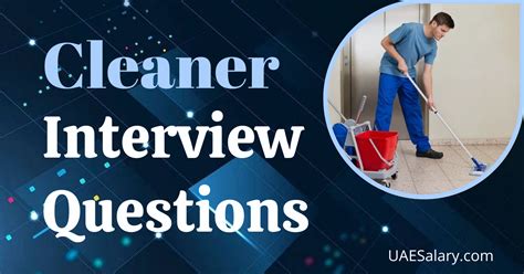 Cleaner Interview Questions With Sample Answers