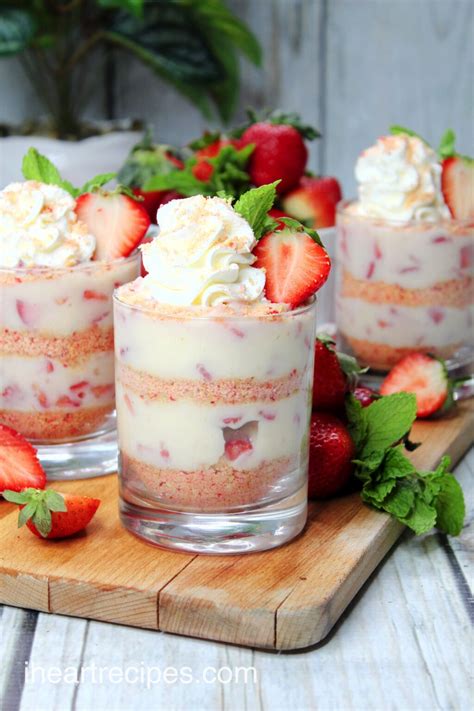 Creamy Strawberry Shortcake Cups I Heart Recipes