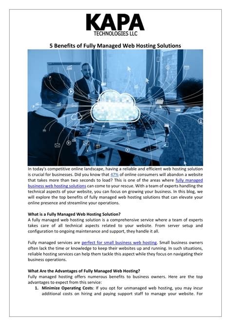 Ppt 5 Benefits Of Fully Managed Web Hosting Solutions Powerpoint Presentation Id 12241344