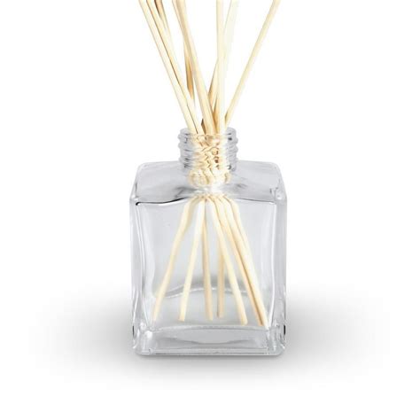 200ml Clear Square Glass Reed Diffuser Bottle With Plug New Directions Australia
