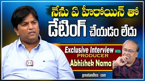 Exclusive Interview With Producer Abhishek Nama Abhishek Nama Ravanasura Movie Greatandhra