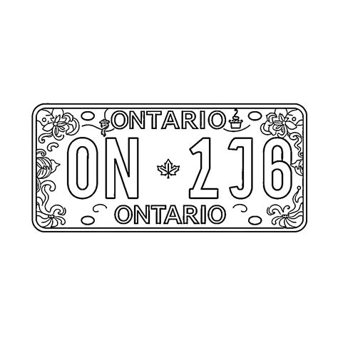 Best License Plate Coloring Pages Free Printable Pdf