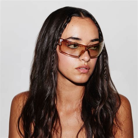 The Bodyguard Sand Gold Uni Sex Wrap Sunglasses Le Specs