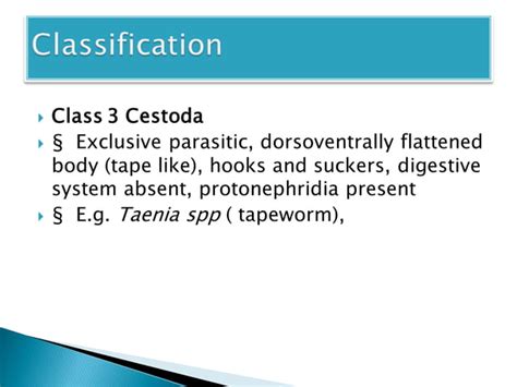 Phylum Platyhelminthes Characteristics And Classification Pdf Biological Sciences Science