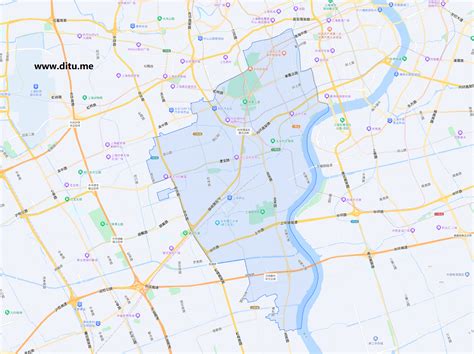 上海徐汇区行政区划图 地图迷