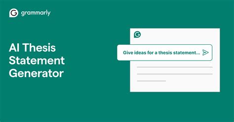 Free Ai Thesis Statement Generator No Sign Up Required